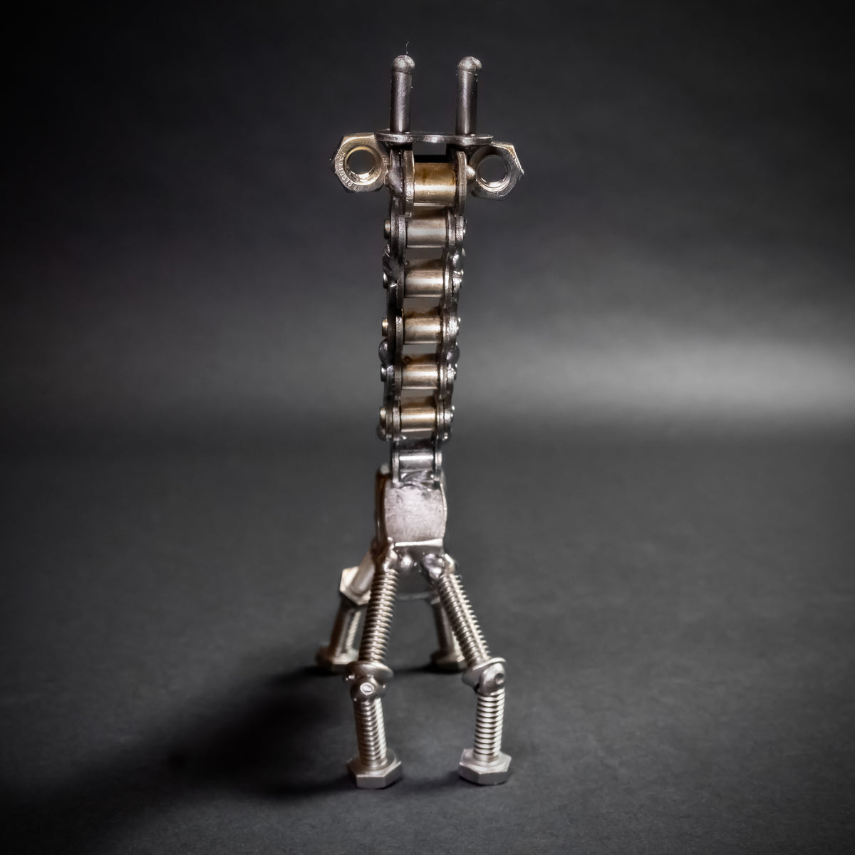 Scrap Metal Giraffe Figurine, Steel Giraffe, Nuts and Bolts Baby Giraf ...