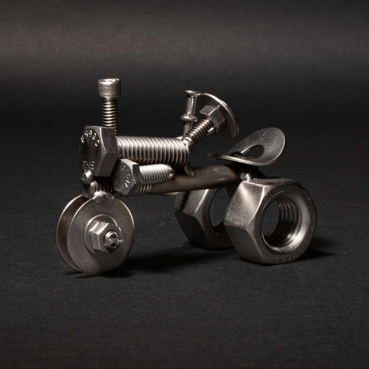 Scrap Metal Tractor Figurine, Steel Tractor, Nuts and Bolts Tractor Sc ...